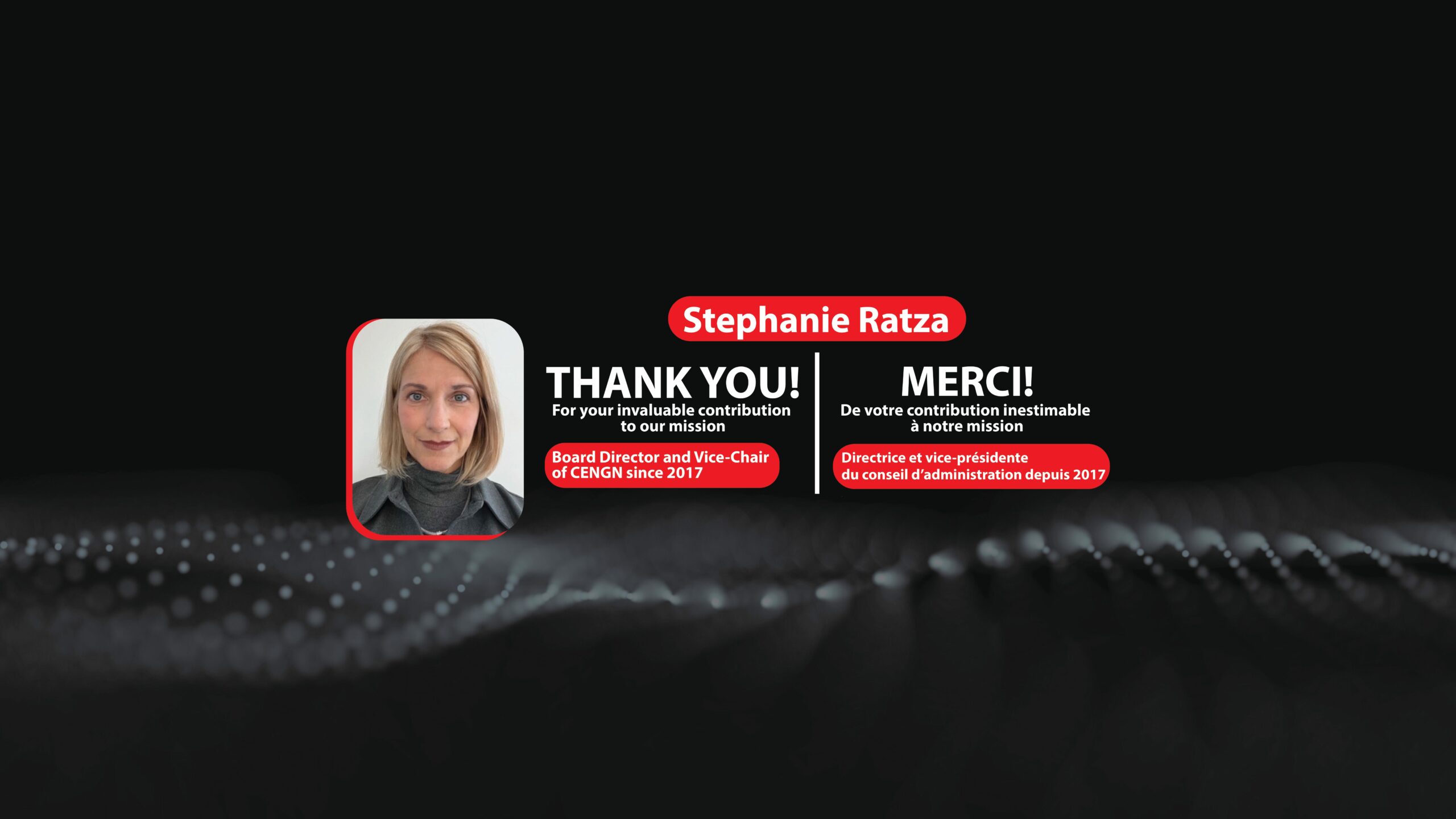 Long-Time Board Director and Vice-Chair, Stephanie Ratza Reaches Her ...